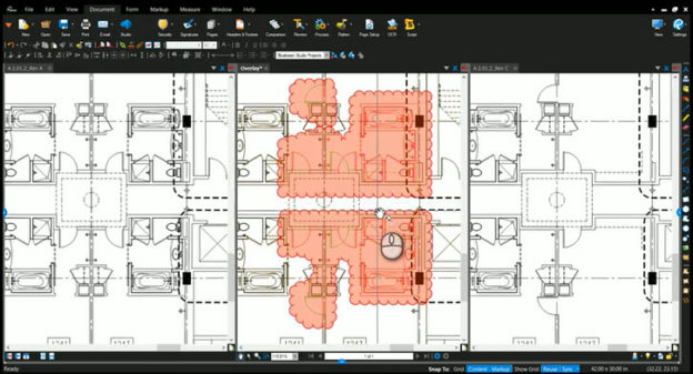 Bluebeam Revu Document Compare and Overlay. Plus tip! - UChapter2