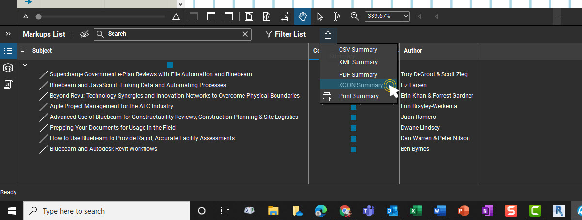 Bluebeam XCON 2021 Conference Post Event Summary Report - UChapter2